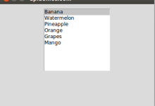 Tkinter ListBox insert()方法|极客笔记