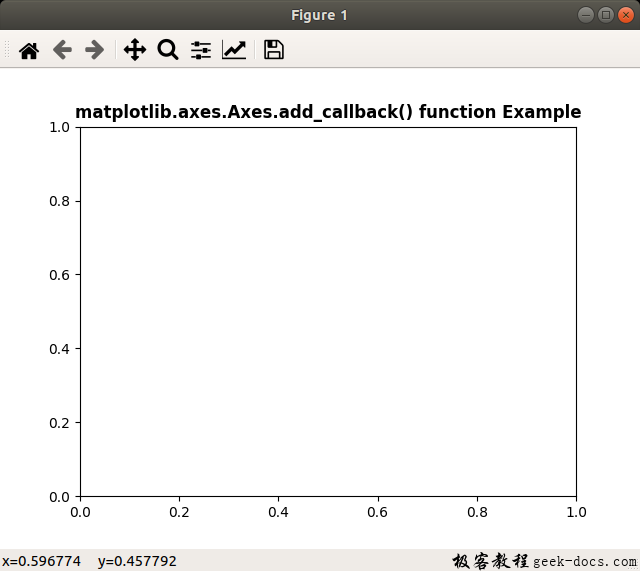 Matplotlib axes axes add callback 