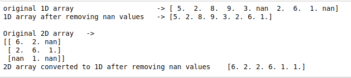  NumPy NaN 