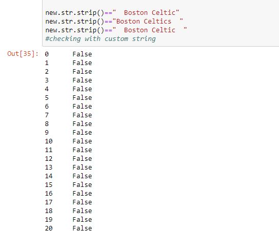 Python Pandas Series str strip Lstrip rstrip 