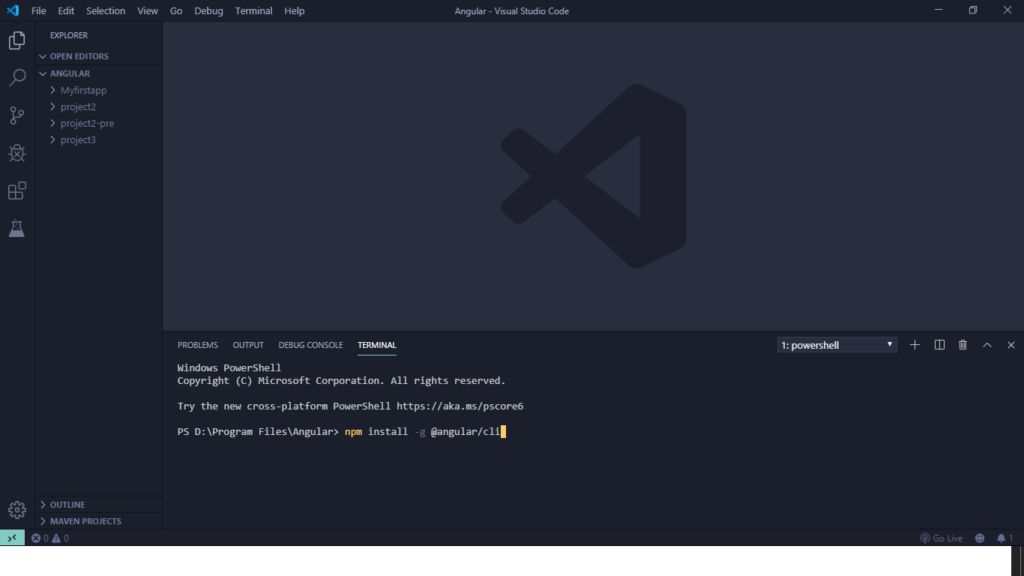 Angular 7的安装极客教程