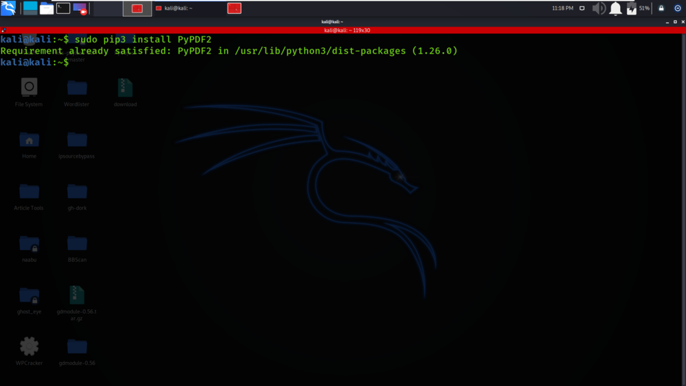  Linux Python PyPDF2 