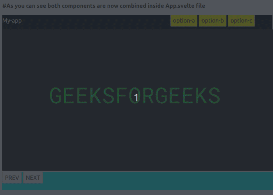 Svelte 嵌套组件|极客教程