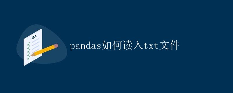 如何使用pandas读取txt文件极客教程